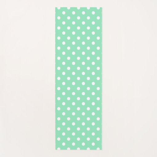 Elegant Mint Green Fitness Modern Template Yoga Mat | Zazzle