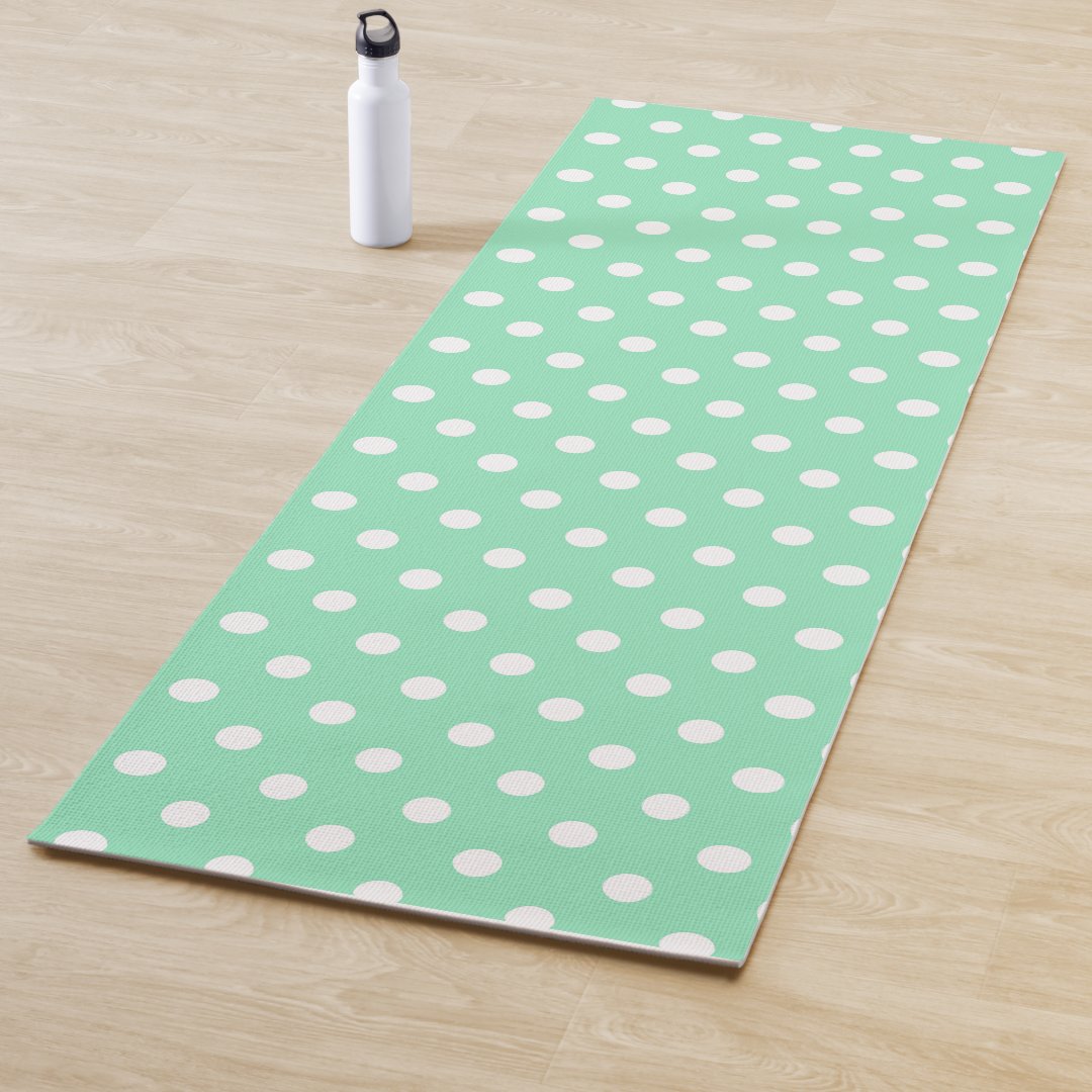 Elegant Mint Green Fitness Modern Template Yoga Mat | Zazzle