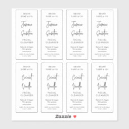 Elegant Modern 4 OZ Cosmo Bottle Vertical Label | Zazzle