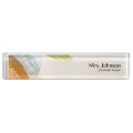 Elegant Modern Abstract Teacher Appreciation Desk Name Plate | Zazzle