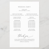 Elegant Modern and Simple Wedding Program | Zazzle