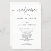 Elegant Modern and Simple Wedding Program | Zazzle