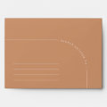 Elegant Modern Arch Rust Wedding Envelope | Zazzle