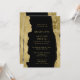 Elegant Modern Black and Gold Foil Graduation Invitation | Zazzle
