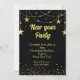 Elegant Modern Black and Gold New year Eve Invitation | Zazzle