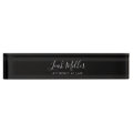 Elegant Modern Black Desk Name Plate | Zazzle