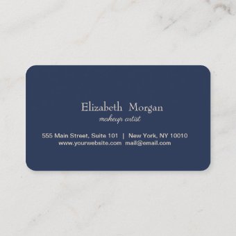 Elegant Modern Blue Gold Loyalty Card | Zazzle