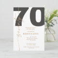 Elegant Modern Calligraphy 70th Adult Birthday Invitation | Zazzle