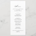 Elegant Modern Calligraphy Dinner Menu | Zazzle