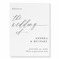 Elegant Modern Calligraphy Wedding Welcome Sign | Zazzle