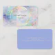 Elegant Modern Circle Violet,Gold, Opal Business Card | Zazzle