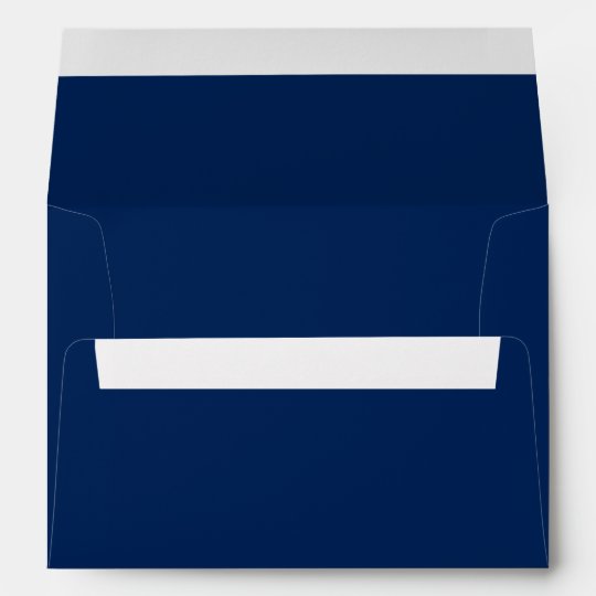 Elegant Modern Classic Blue Wedding Envelope | Zazzle.com
