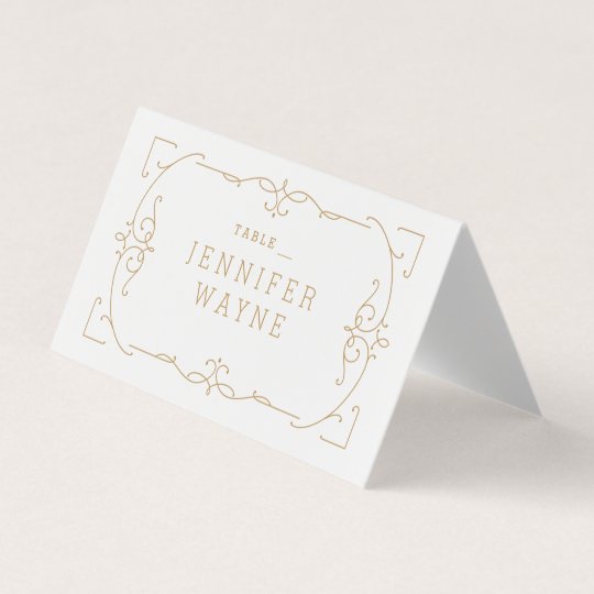 Elegant modern classic vintage wedding place cards | Zazzle.com