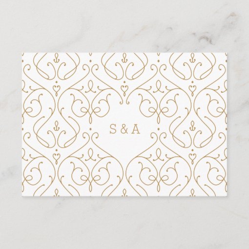 Elegant modern classic wedding reception card | Zazzle