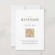 Elegant Modern Classy Luxury QR code Wedding RSVP Card | Zazzle