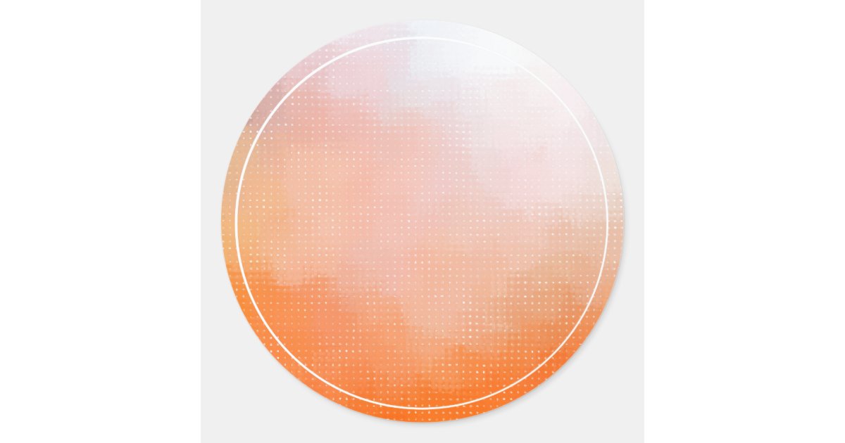 Elegant Modern Colorful Blank Template Trendy Classic Round Sticker ...