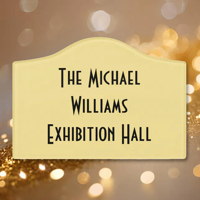 Elegant Modern Conference Room Exhibition Hall Door Sign | Zazzle