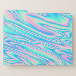 Elegant Modern Cool Holographic File Folder | Zazzle