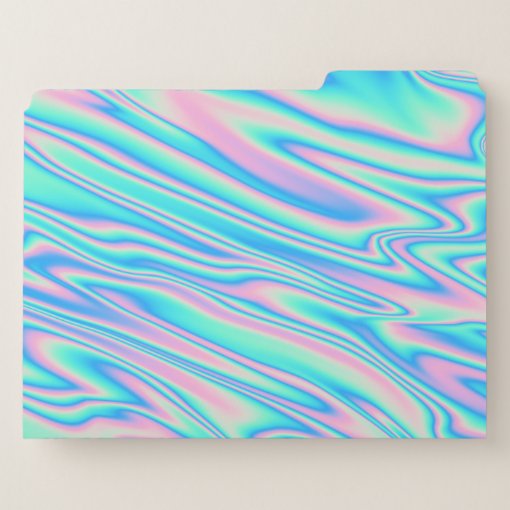 Elegant Modern Cool Holographic File Folder | Zazzle