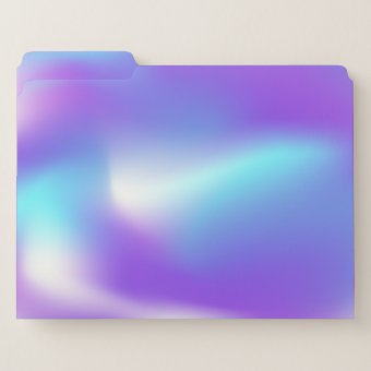 Elegant Modern Cool Ombre Holographic File Folder | Zazzle