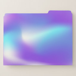 Elegant Modern Cool Ombre Holographic File Folder | Zazzle