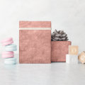 Elegant modern copper rose gold metallic wrapping paper | Zazzle