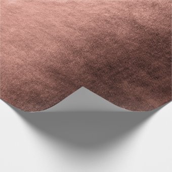 Elegant modern copper rose gold metallic wrapping paper | Zazzle