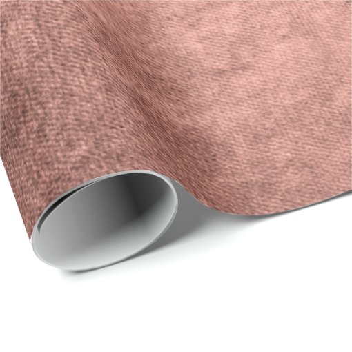 Elegant modern copper rose gold metallic wrapping paper | Zazzle