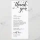 Elegant Modern Dinner Place Setting Thank You Card | Zazzle
