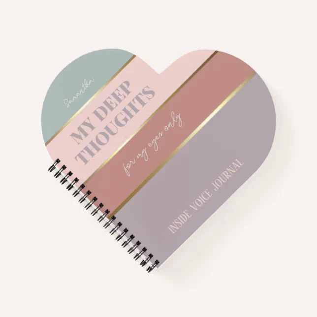 Elegant Modern Dusty Rose Gold Pocket Notebook | Zazzle