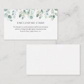 Elegant Modern Eucalyptus Greenery Enclosure Card | Zazzle