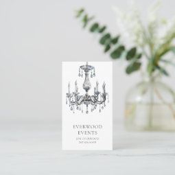 Elegant Modern Event Planning Business Card | Zazzle