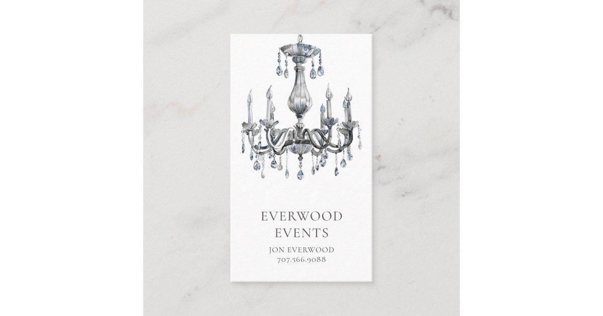 Elegant Modern Event Planning Business Card | Zazzle
