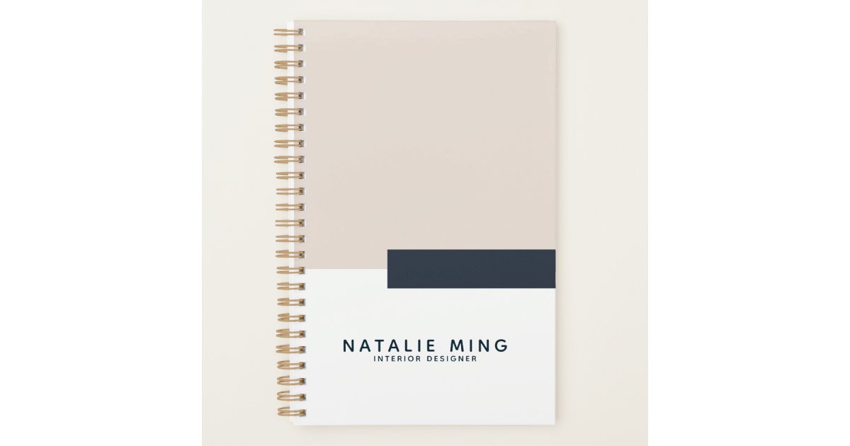 Elegant Modern Geometric Planner | Zazzle