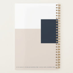 Elegant Modern Geometric Planner | Zazzle