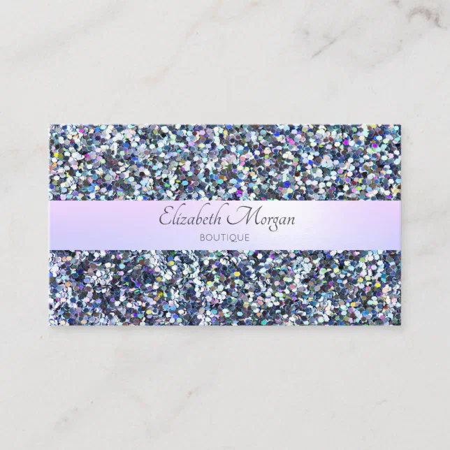 Elegant Modern Glitter,Sparkles ,Stripe Business Card | Zazzle