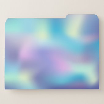 Elegant Modern Gold Frame Holographic File Folder | Zazzle