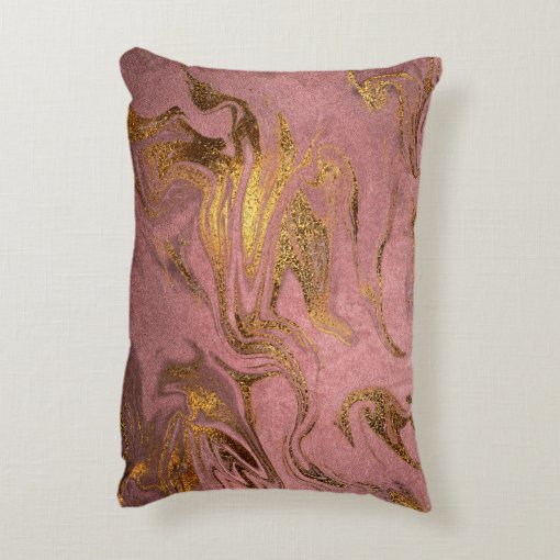 Elegant modern gold & rose gold marble look accent pillow | Zazzle Elegant modern gold & rose gold marble look accent pillow | Zazzle