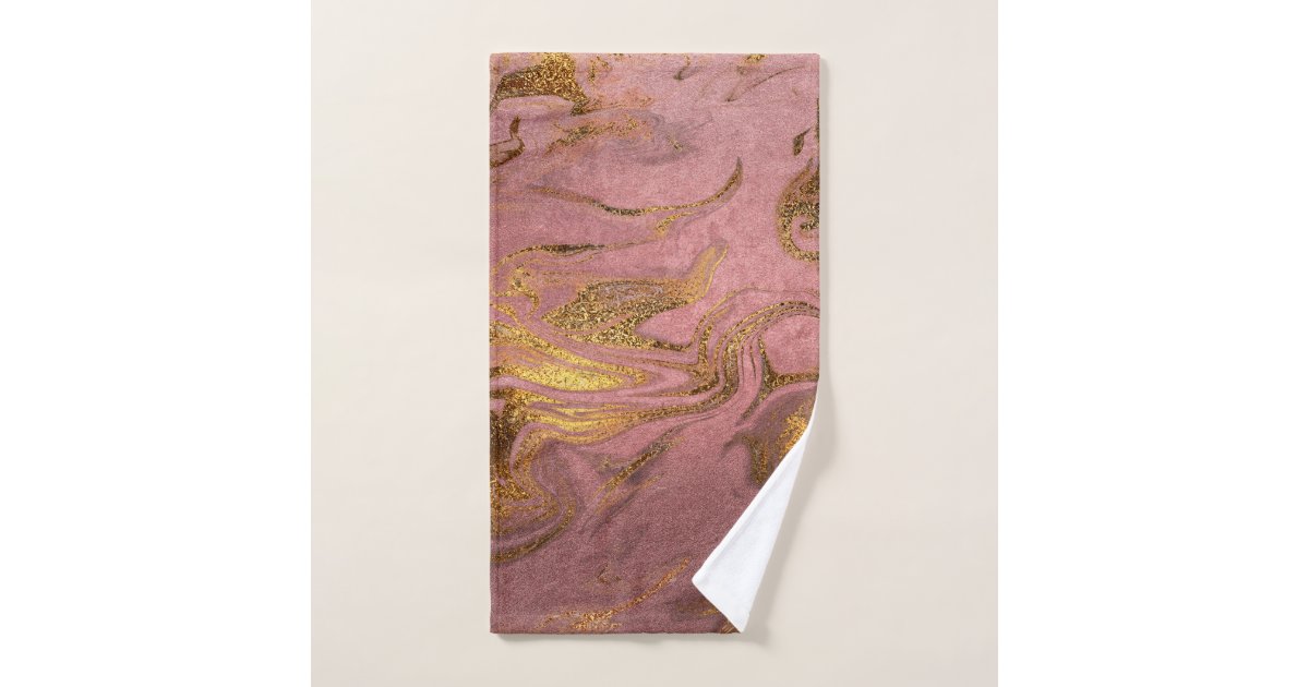 Elegant modern gold & rose gold marble look hand towel | Zazzle Elegant modern gold & rose gold marble look hand towel | Zazzle