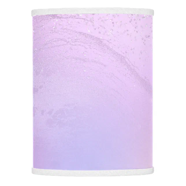 Elegant modern gradient violet glitter marble lamp shade | Zazzle