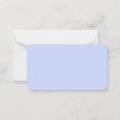 Elegant Modern Handwriting Plain Light Blue Note Card | Zazzle