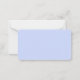 Elegant Modern Handwriting Plain Light Blue Note Card | Zazzle