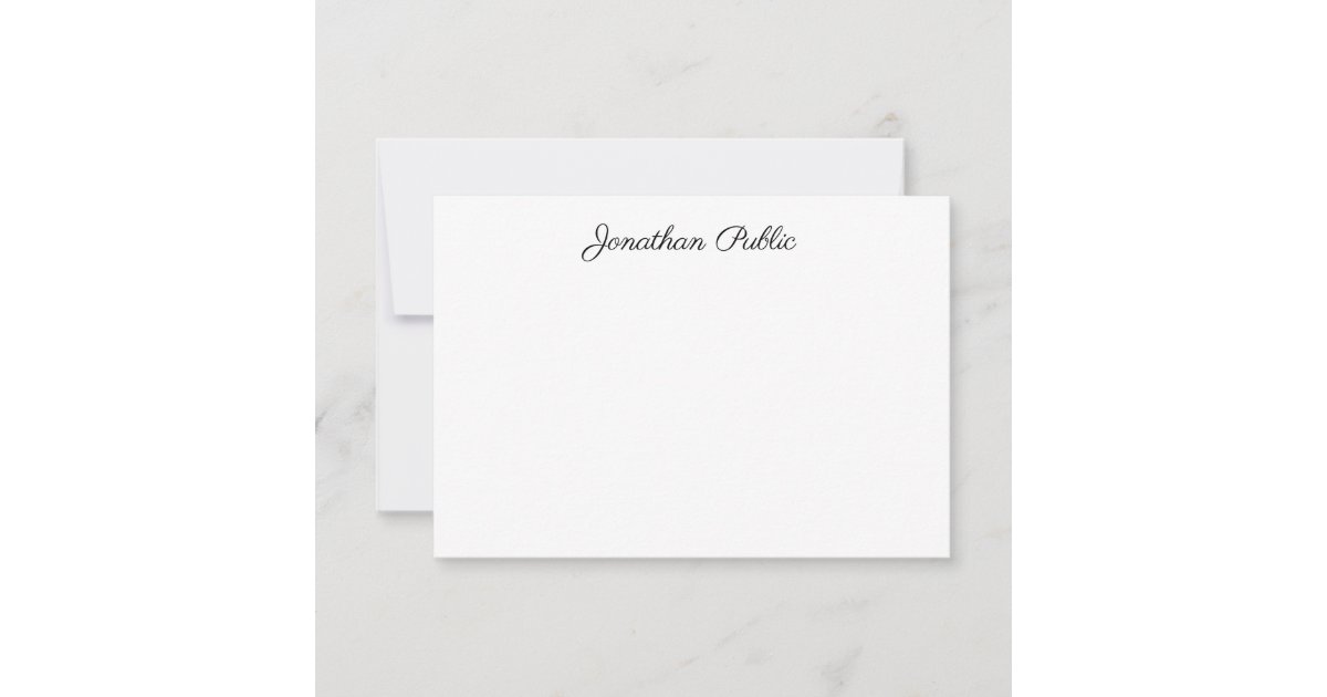 Elegant Modern Handwriting Script Name Template | Zazzle
