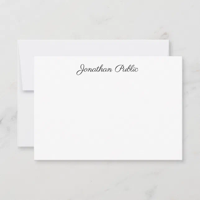 Elegant Modern Handwriting Script Name Template | Zazzle