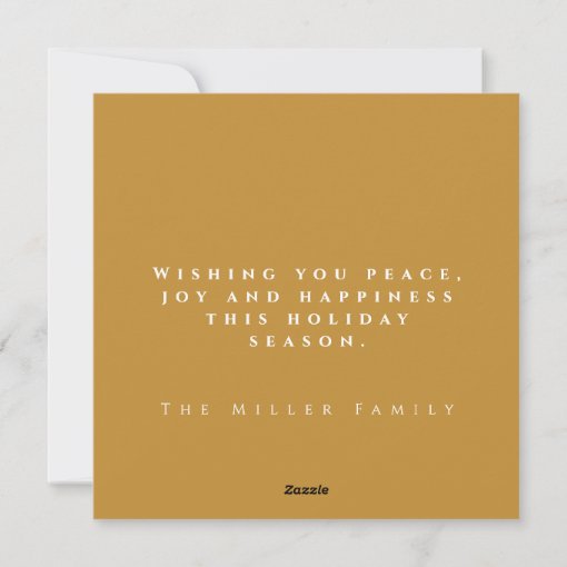 Elegant Modern Joy Gold Star Holiday Card | Zazzle