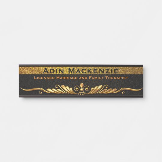 Elegant Modern Licensed Therapist LMFT Office Sign | Zazzle.com