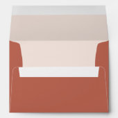 Elegant & modern light terracotta wedding envelope | Zazzle