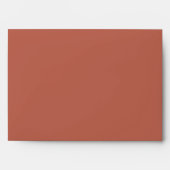 Elegant & modern light terracotta wedding envelope | Zazzle