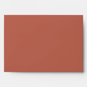 Elegant & modern light terracotta wedding envelope | Zazzle