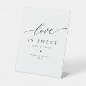 Elegant Modern Love is Sweet Wedding Desserts Sign | Zazzle